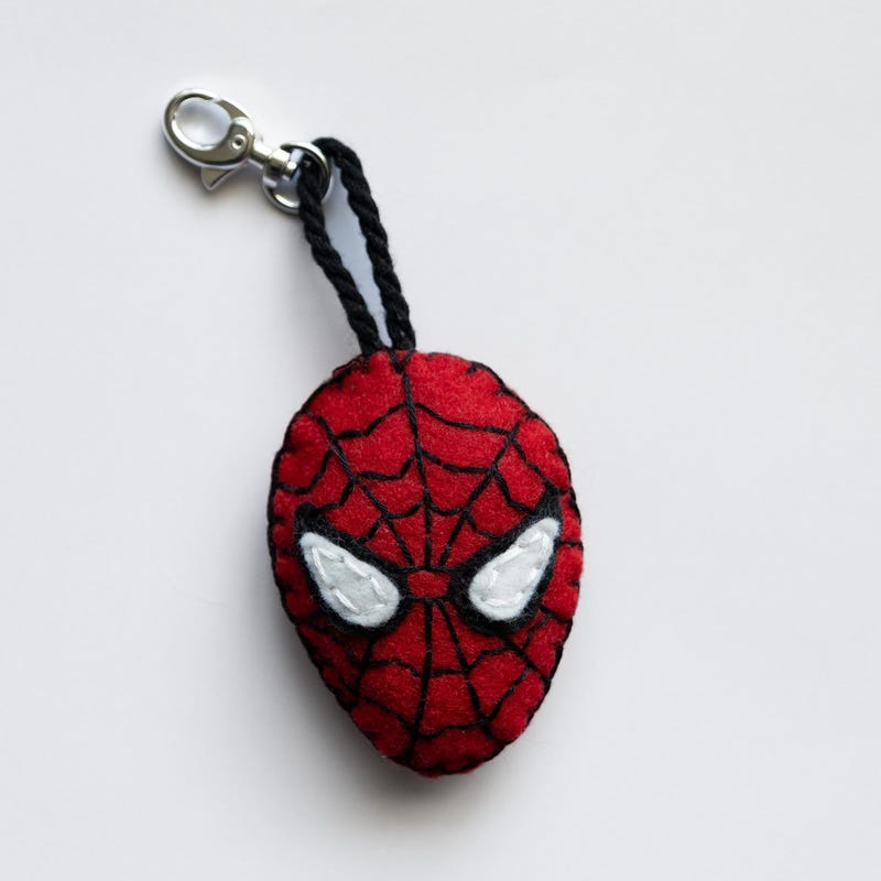 Spiderman Keychain - Etsy