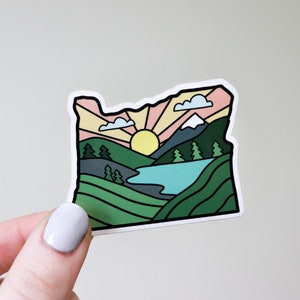 Oregon Sticker | Waterproof Sticker | State Sticker | Nature Sticker - Etsy