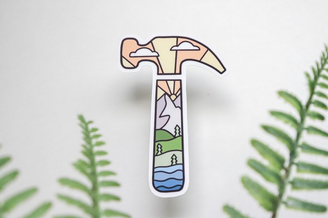 Hammer Sticker | Waterproof Sticker - Etsy