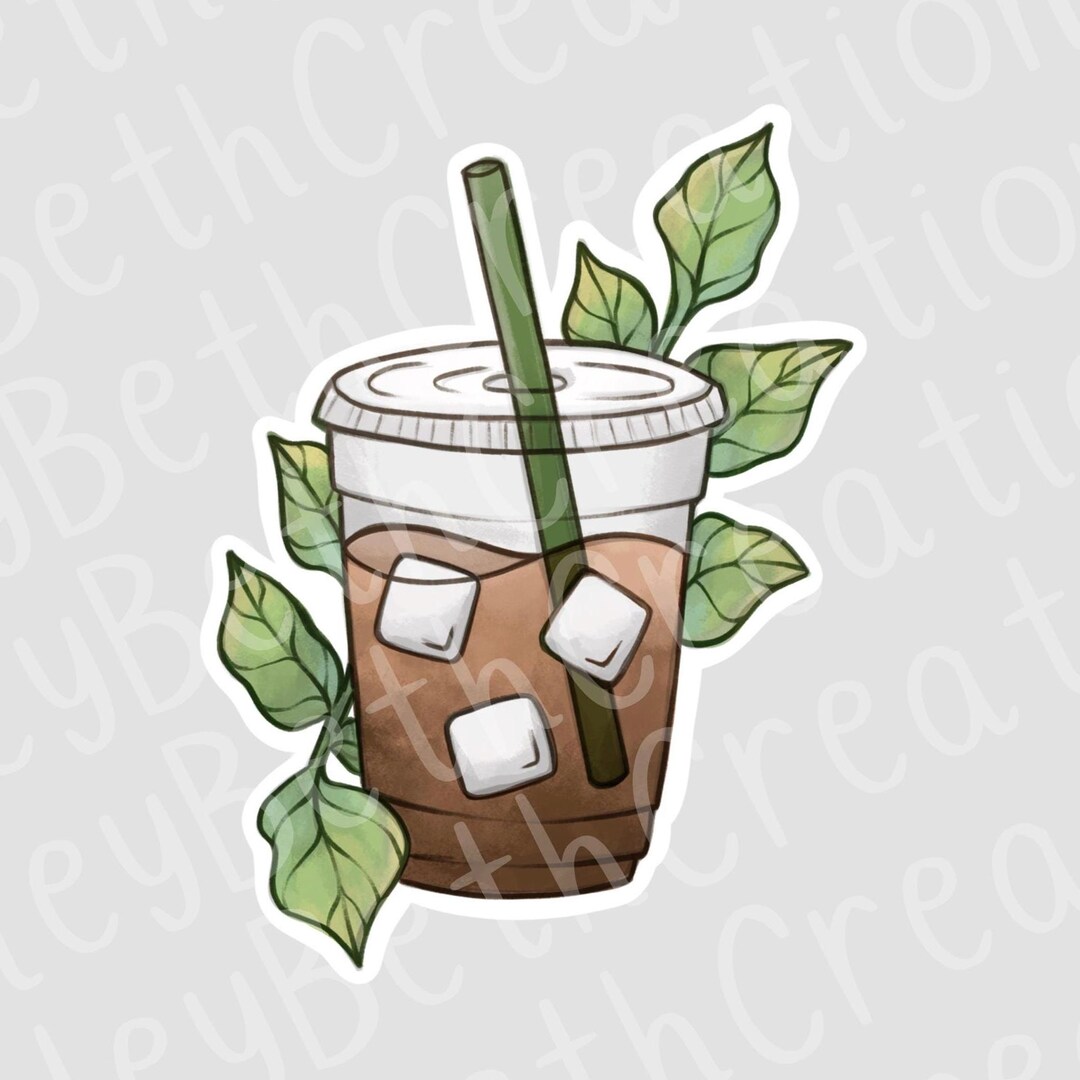 Coffee Sticker | Botanical Sticker - Etsy