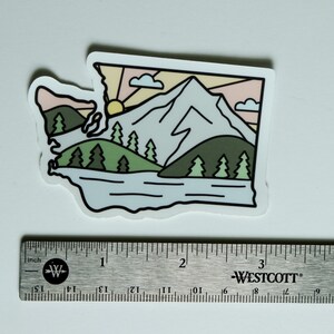 Washington Sticker State Sticker Waterproof Sticker | Etsy