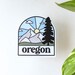 Oregon Sticker Waterproof Sticker State Sticker Nature Sticker - Etsy