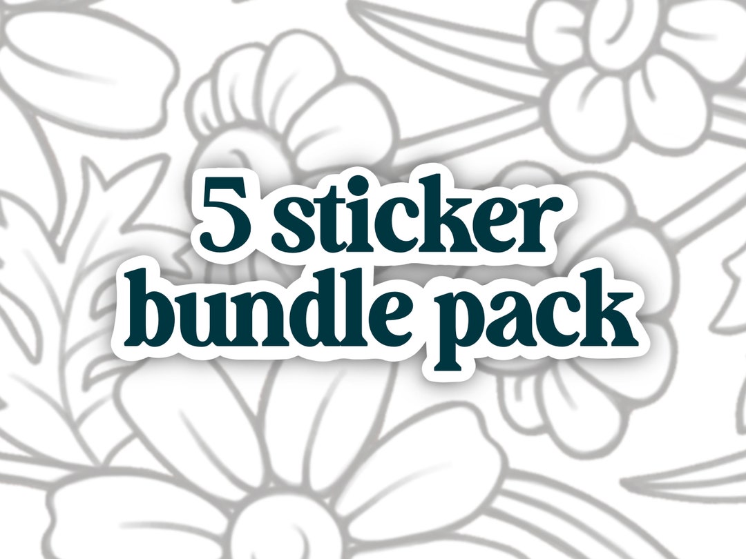 5 Sticker Bundle Pack | Waterproof Stickers | Choose Any 5 Stickers - Etsy