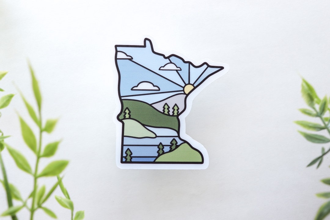 Minnesota Sticker | State Sticker | Waterproof Sticker - Etsy