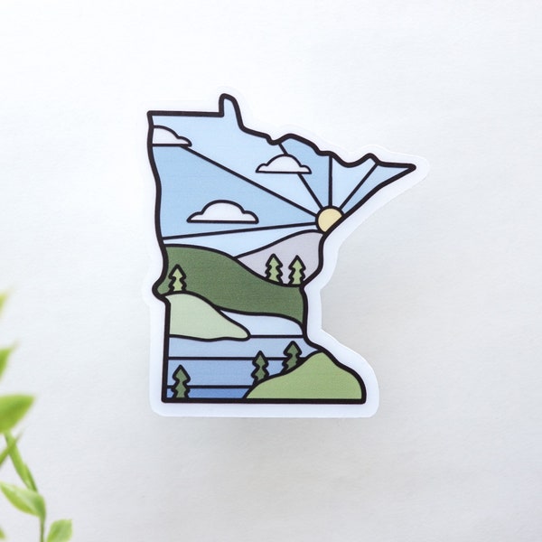 Minnesota State Decal - Etsy