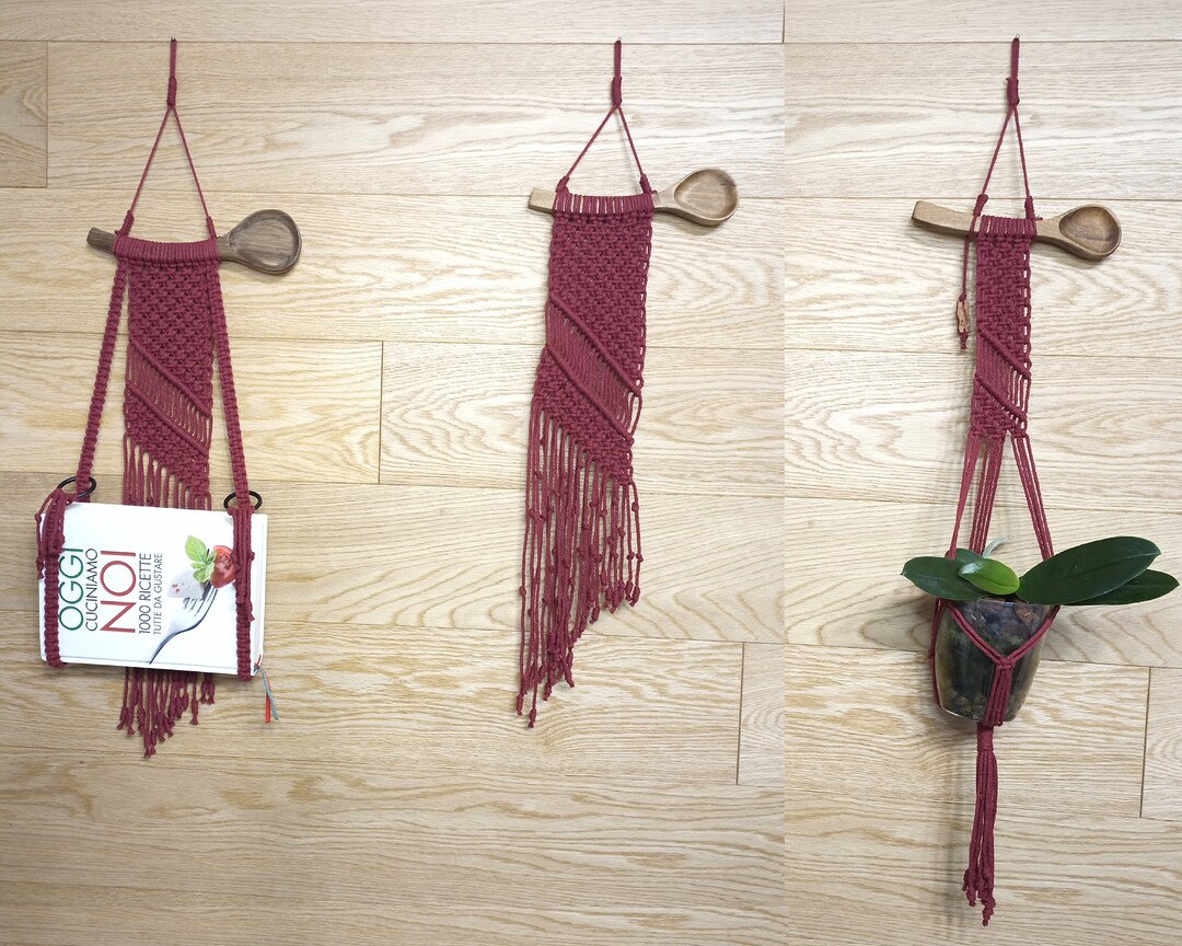 Macrame Set, Macrame Plant Hanger, Macrame Wall Hanger, Macramé Book ...