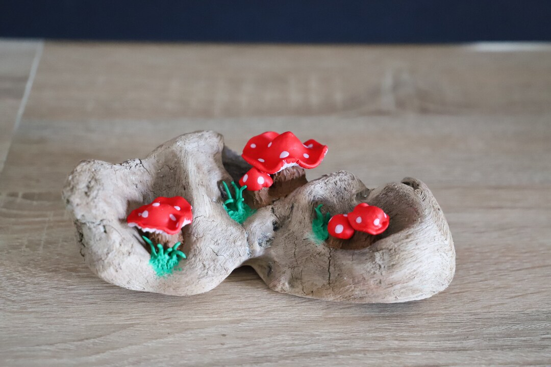 Fimo Fimo, Pilze Skulpturen, Treibholz, Home Art Decor, Terrarium ...