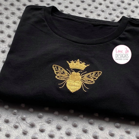 Embroidered Queen Bee T-shirt | Etsy Australia