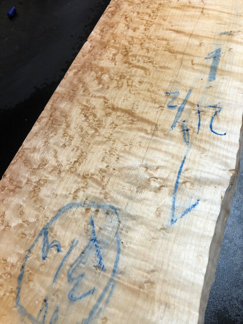 Highly Figured Birdseye Maple Slab - Etsy