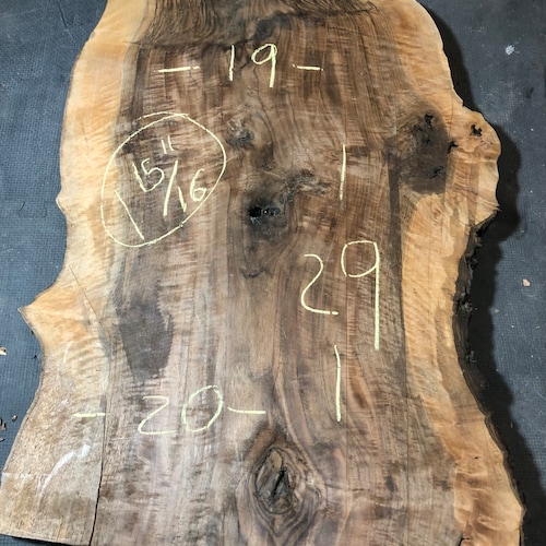 12 Foot English Walnut Live Edge Wood Slab. Walnut Decor. Huge - Etsy