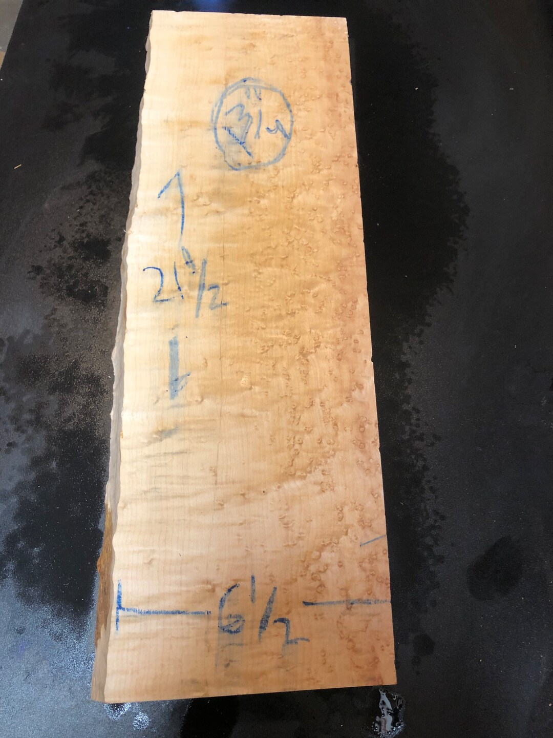 Highly Figured Birdseye Maple Slab - Etsy