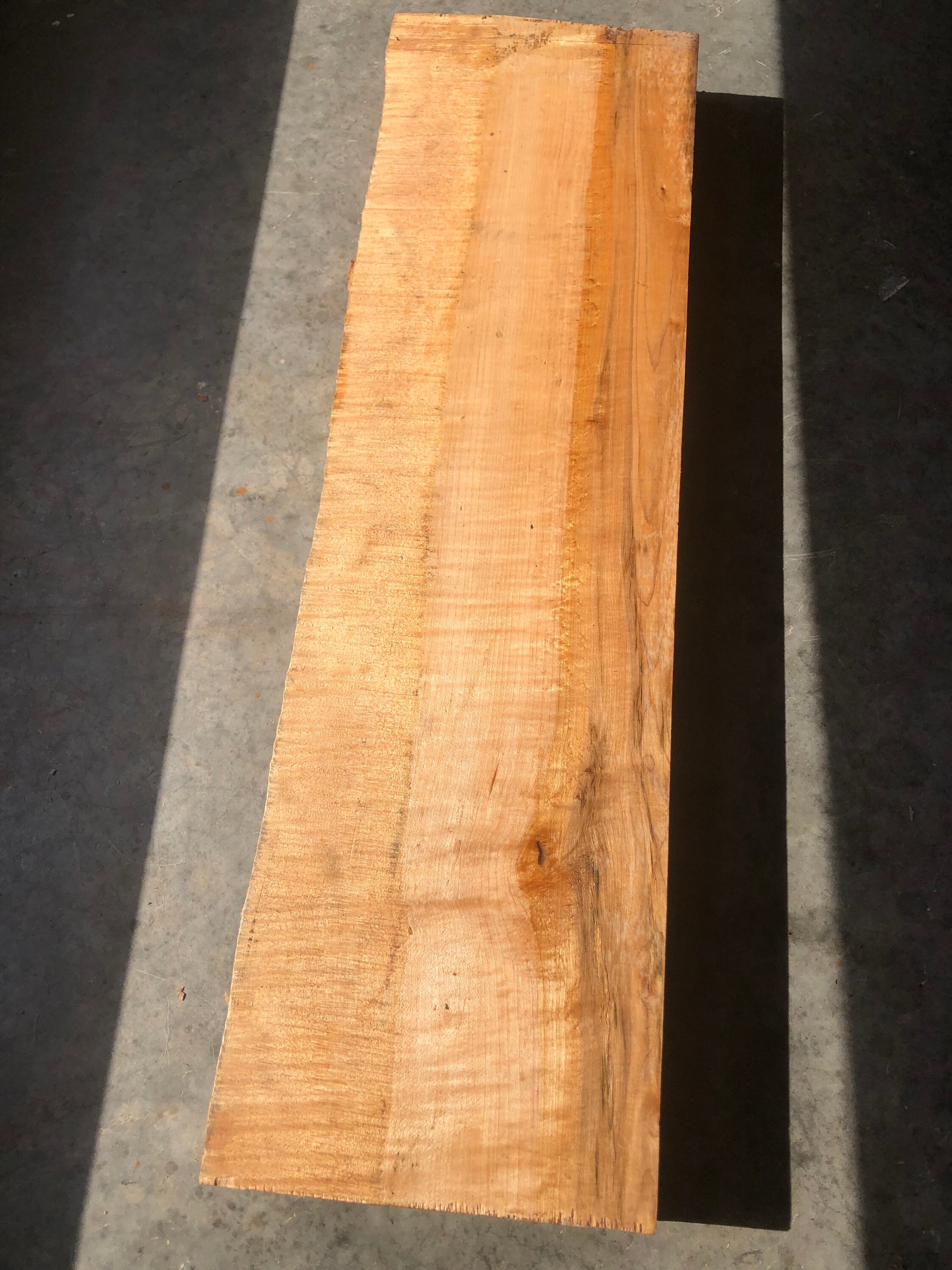 Curly Maple Live Edge Slab - Etsy