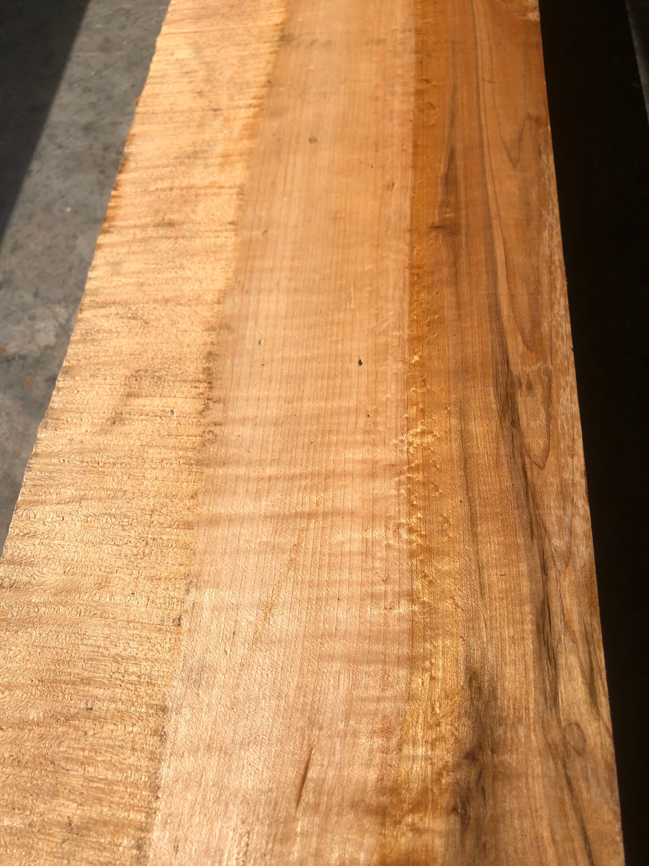 Curly Maple Live Edge Slab - Etsy