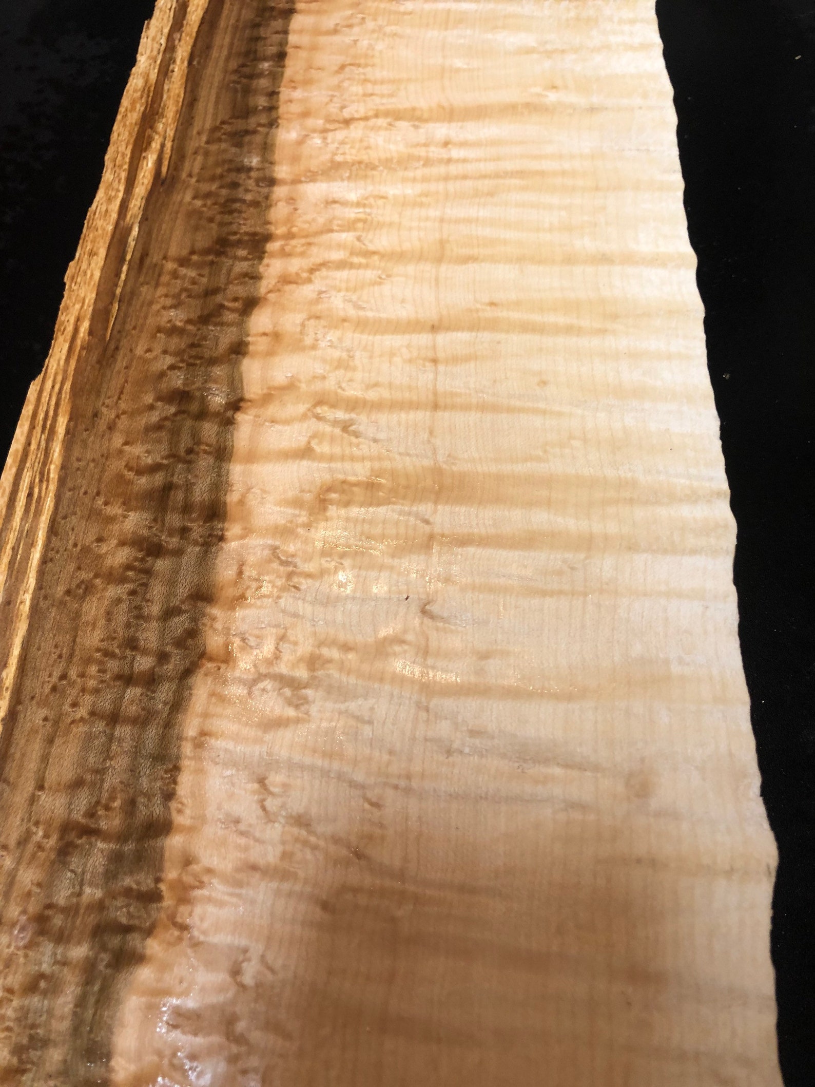 Highly Figured Birdseye Maple Slab - Etsy