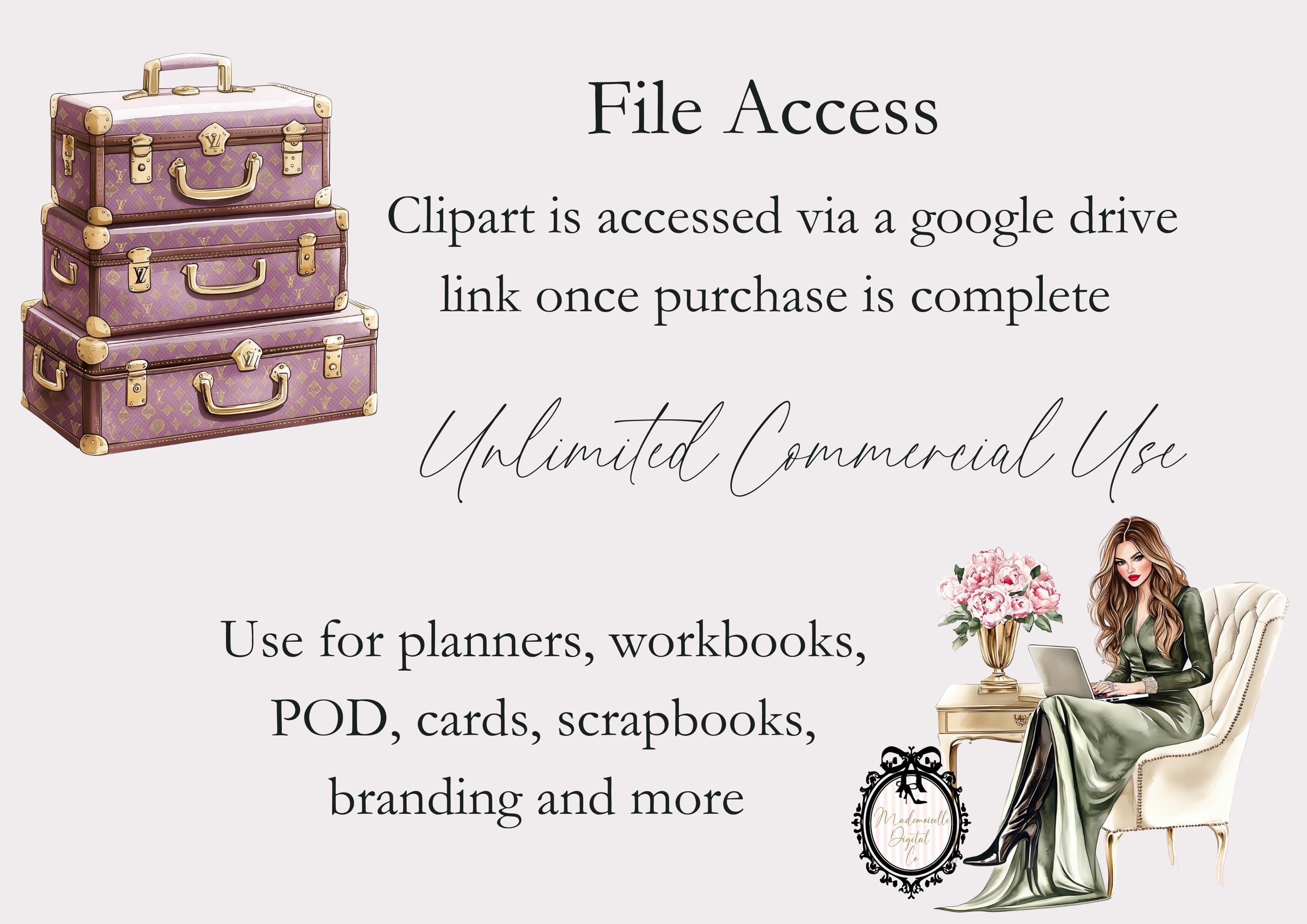 Lovely Lilac Planner Clipart Floral Planner Girl Watercolor Journaling ...