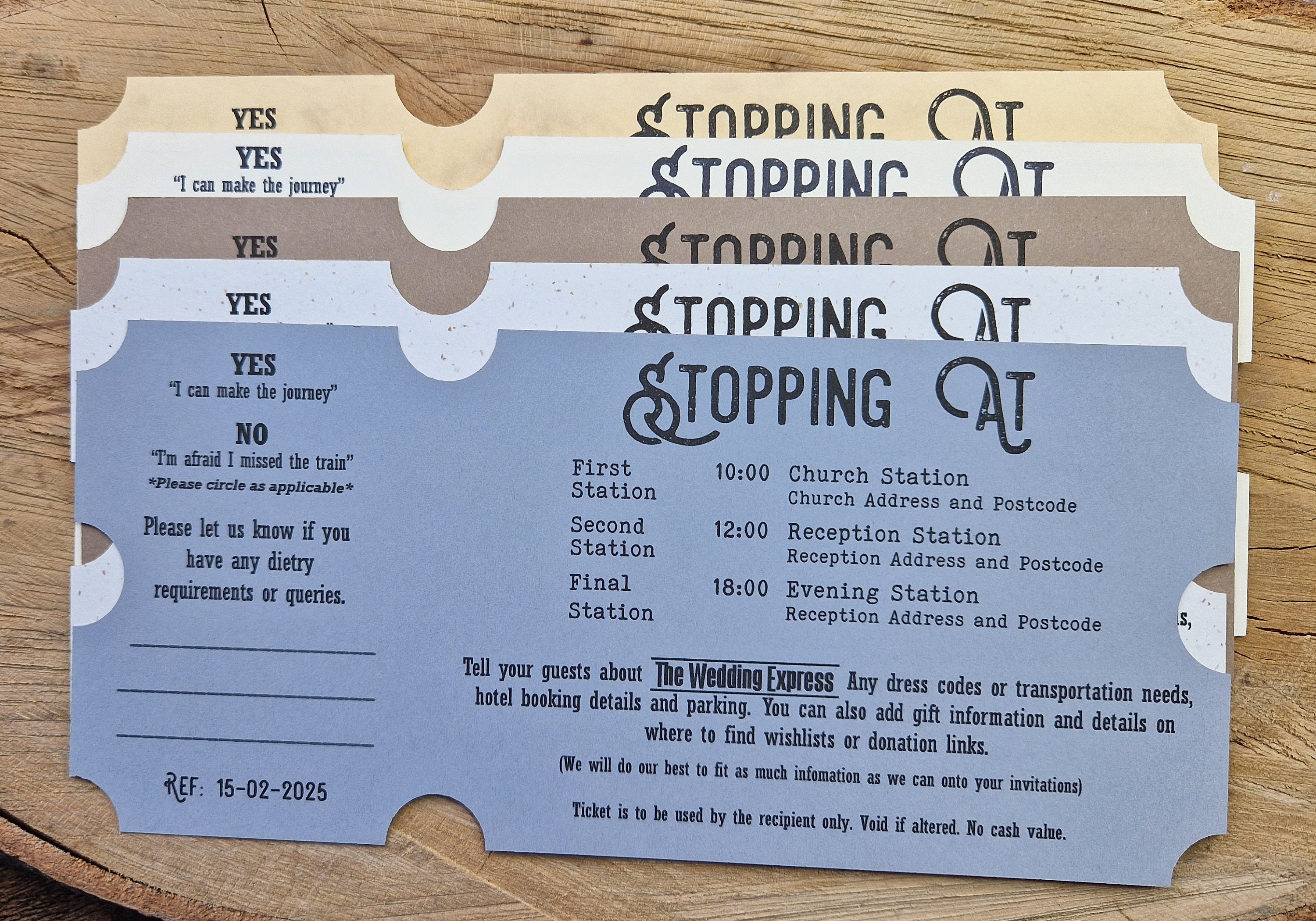 Train Ticket Wedding Invitations, Vintage Train Ticket Wedding ...