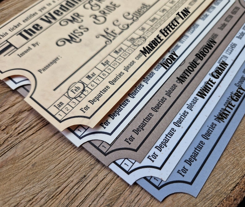 Train Ticket Wedding Invitations, Vintage Train Ticket Wedding ...