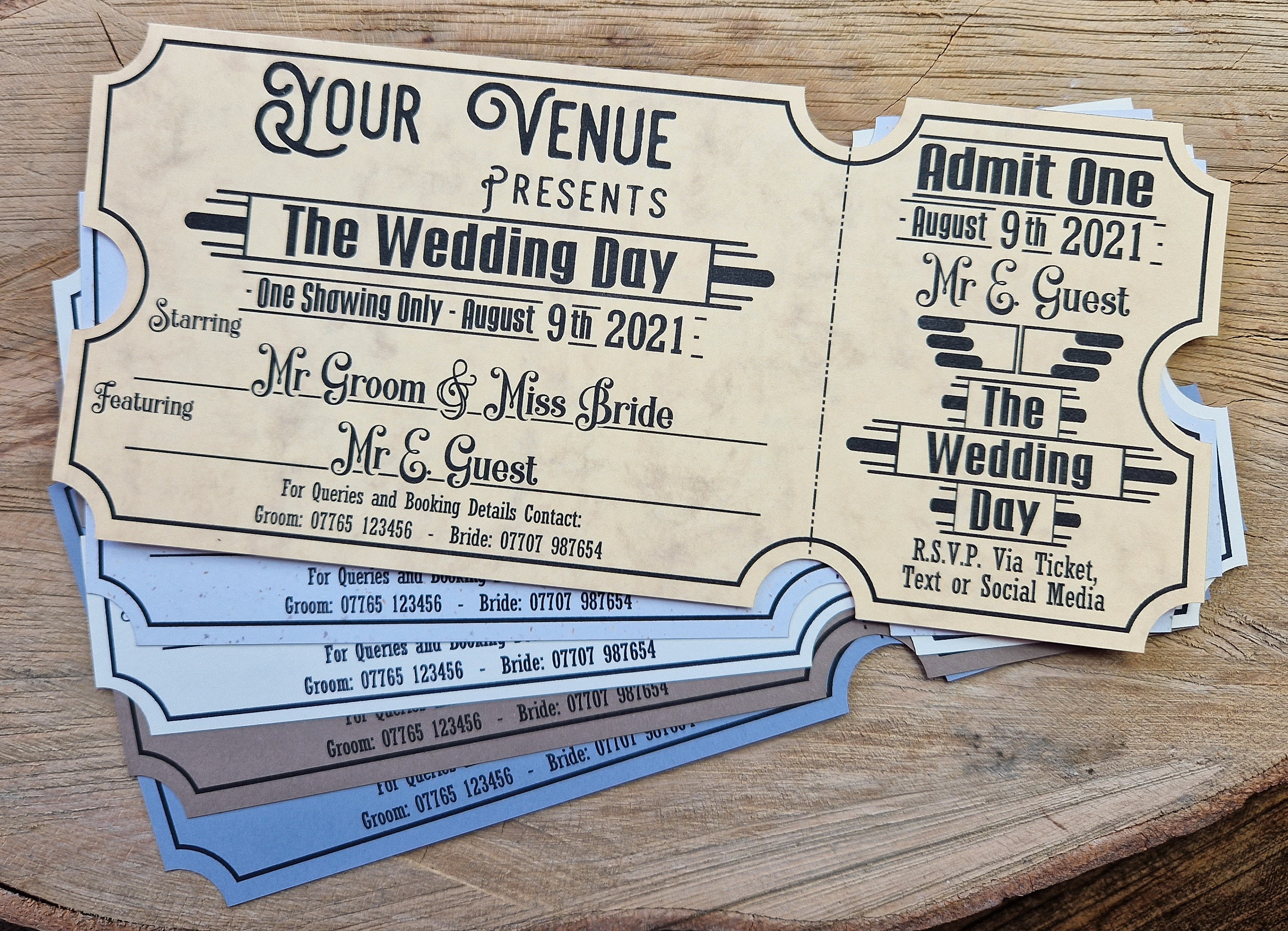 Movie Ticket Wedding Invitations