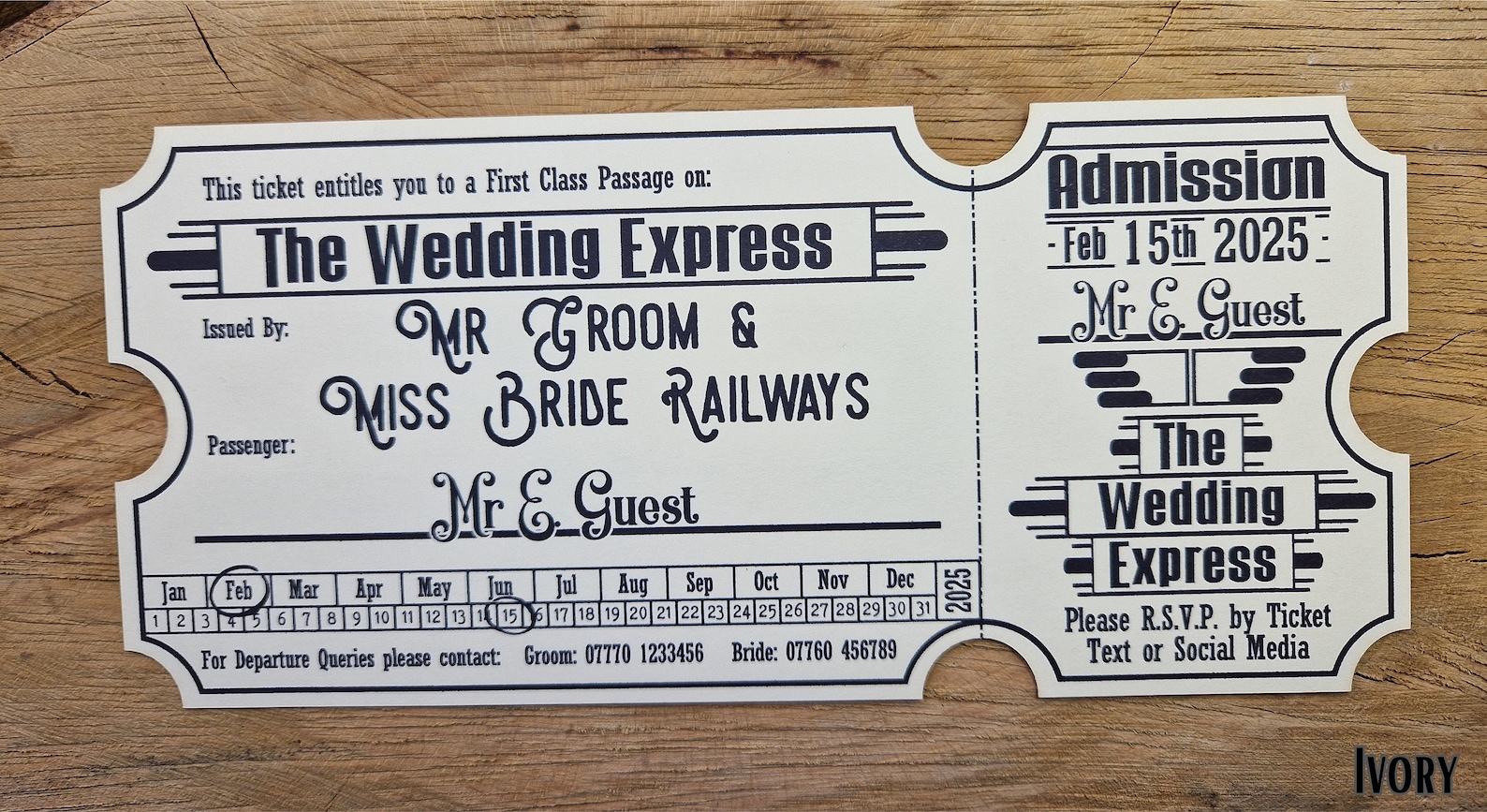 Train Ticket Wedding Invitations, Vintage Train Ticket Wedding ...