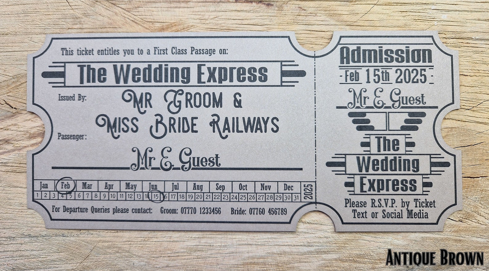 Train Ticket Wedding Invitations, Vintage Train Ticket Wedding ...
