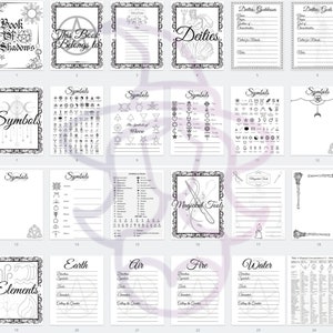 Book of Shadows Digital Download Templates - Etsy