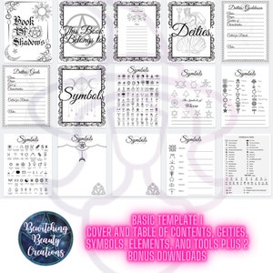 Book of Shadows Templates - Etsy