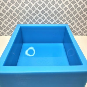 Deep Square Silicone Mold Block 8"x8"x4" / Deep Pour Silicone Mold ...