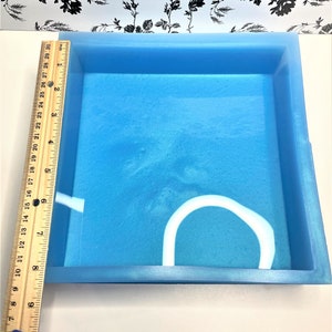 Deep Square Silicone Mold Block 8"x8"x2" / Deep Pour Silicone Mold ...