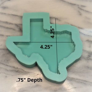 Texas Deep Silicone Mold / Texas State Mold - Etsy