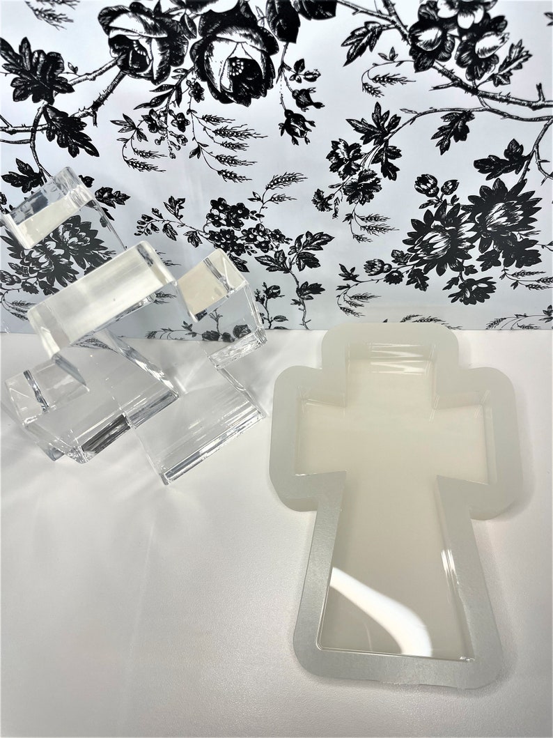 Deep Cross Silicone Mold Shiny / Standing Cross Silicone Mold - Etsy