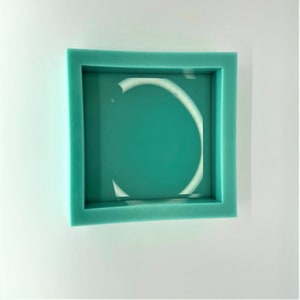 Deep Square Silicone Mold Shiny With Sharp Corners / Paperweight Square ...