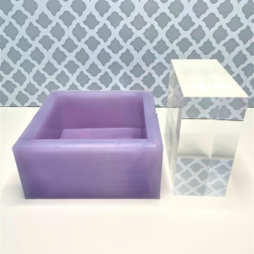 Deep Square Silicone Mold Shiny With Sharp Corners / - Etsy