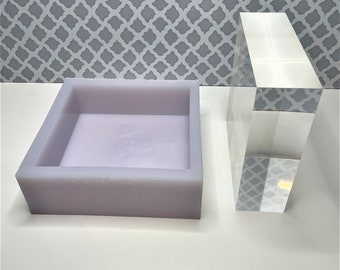 Deep Square Silicone Mold Shiny With Sharp Corners / | Etsy