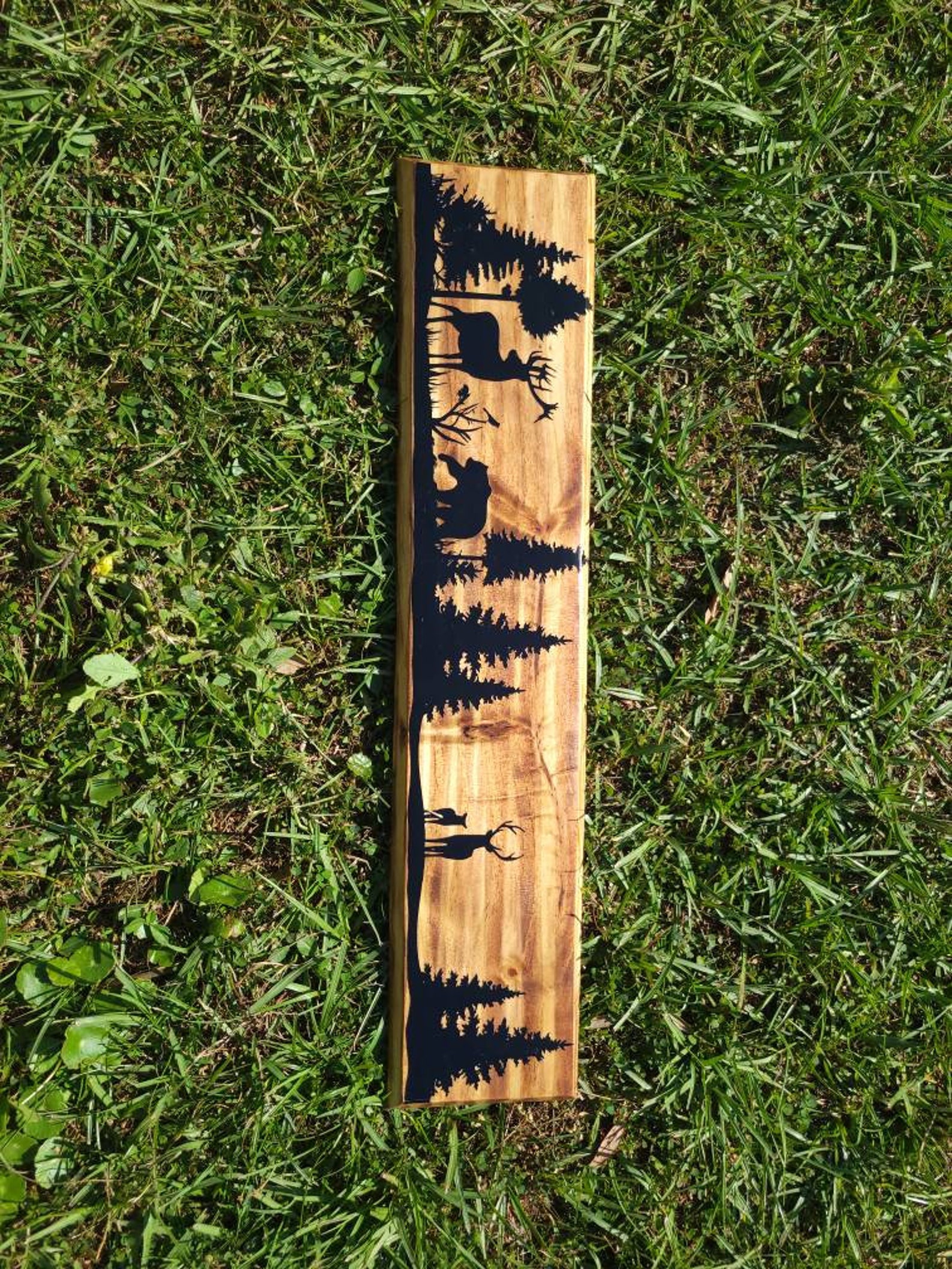 Rustic Silhouette Wall Decor - Etsy