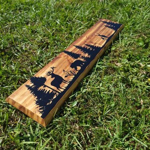 Rustic Silhouette Wall Decor - Etsy