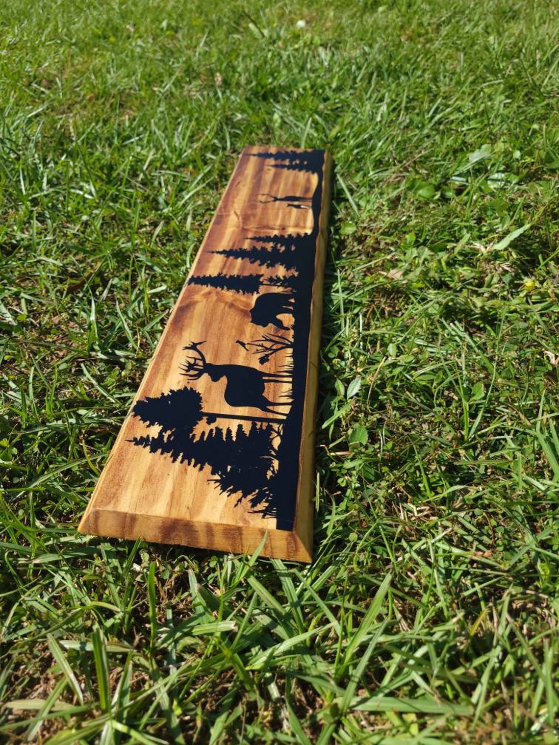 Rustic Silhouette Wall Decor - Etsy