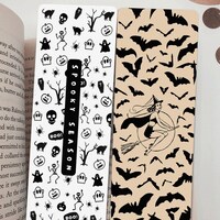 HALLOWEEN BOOKMARK Black Cat Bookmark Cat Bookmarks Gothic Bookmark ...