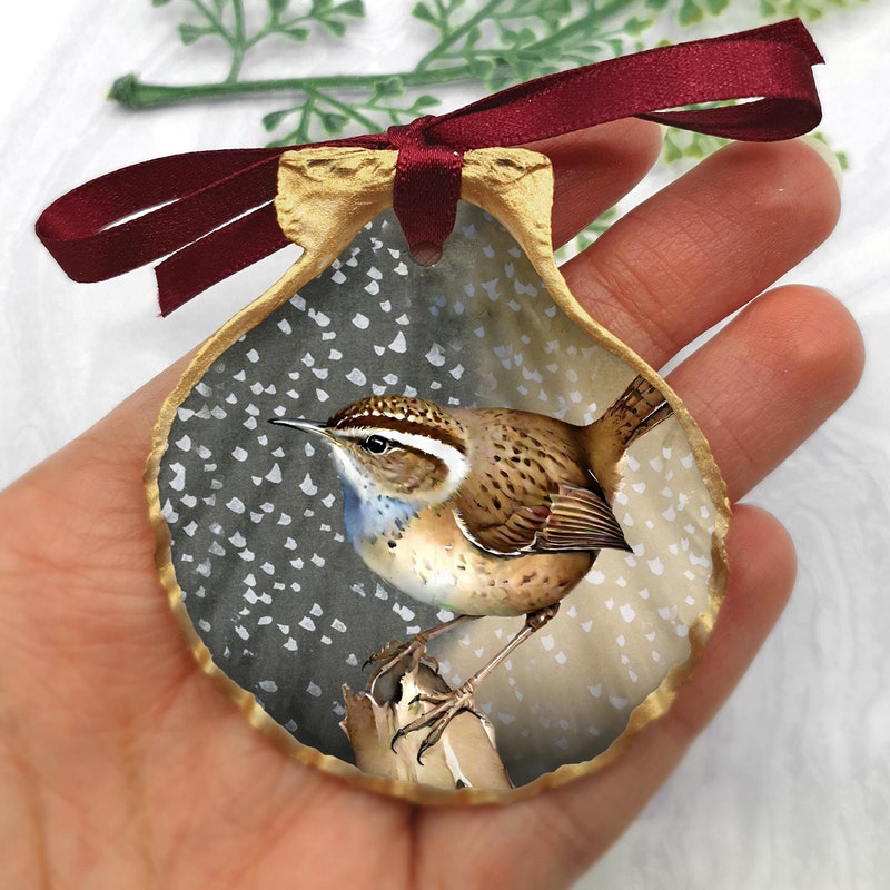 Bird Shell Ornaments - Etsy UK