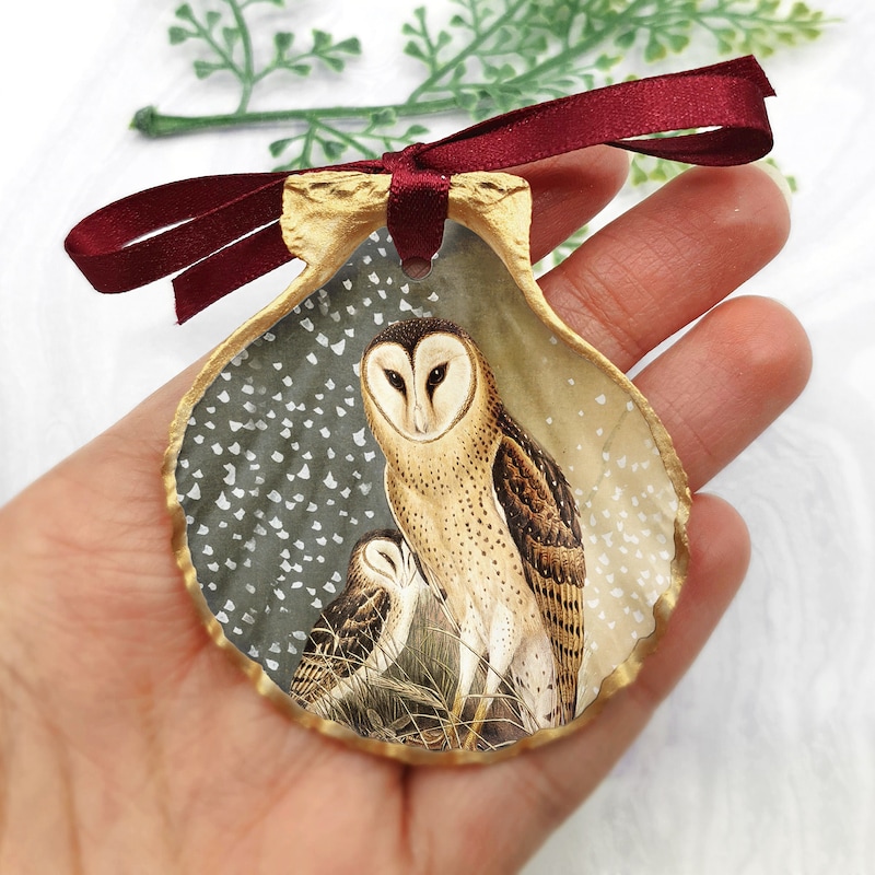 Barn Owl Ornament - Etsy