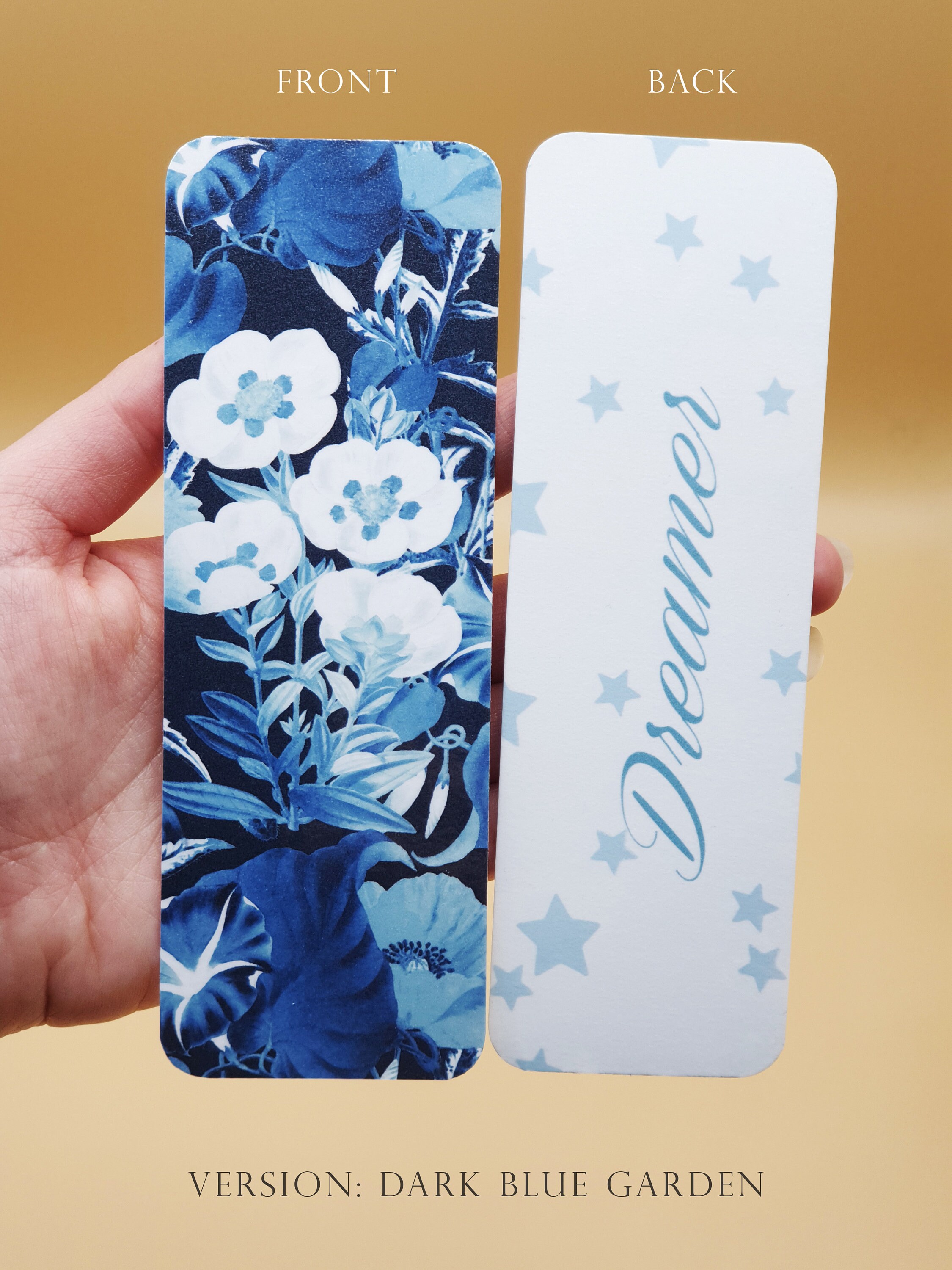 COLORFUL FLOWERS BOOKMARKS Handmade Printed Botanical | Etsy