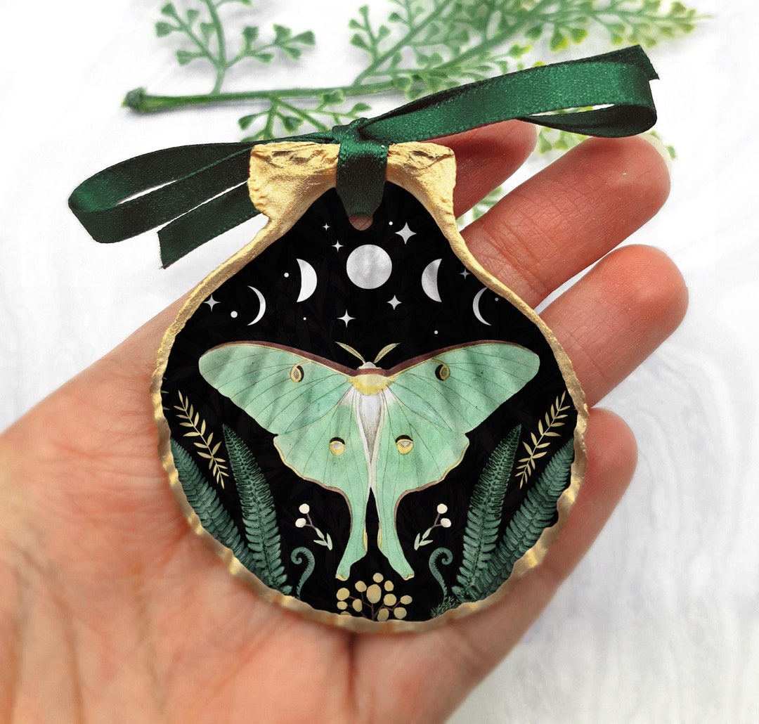 Luna Moth Hanging Decoration - Cottagecore Butterfly Ornament - Luna ...