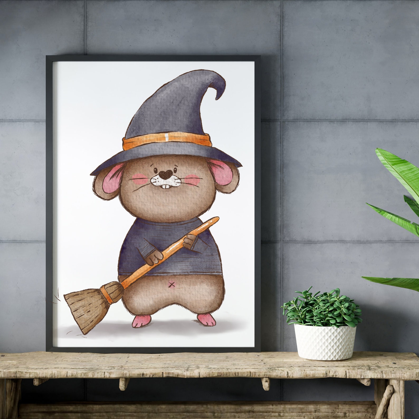 Minnie Mouse Clipart Sublimation Wizard Mouse Nursery Wall | Etsy