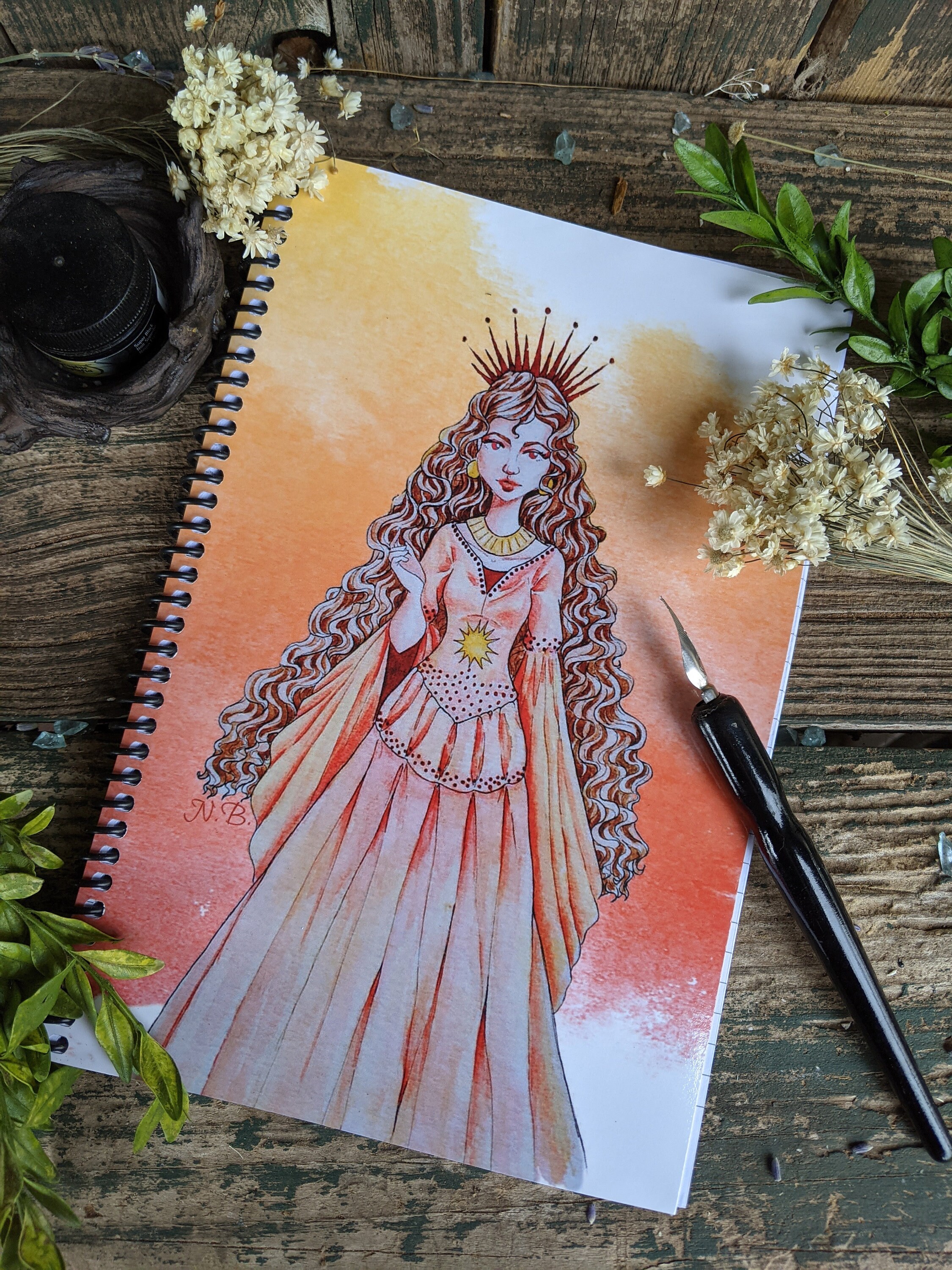 Watercolor Rapunzel Princess Journal/ Teen Notebook/ Girl | Etsy