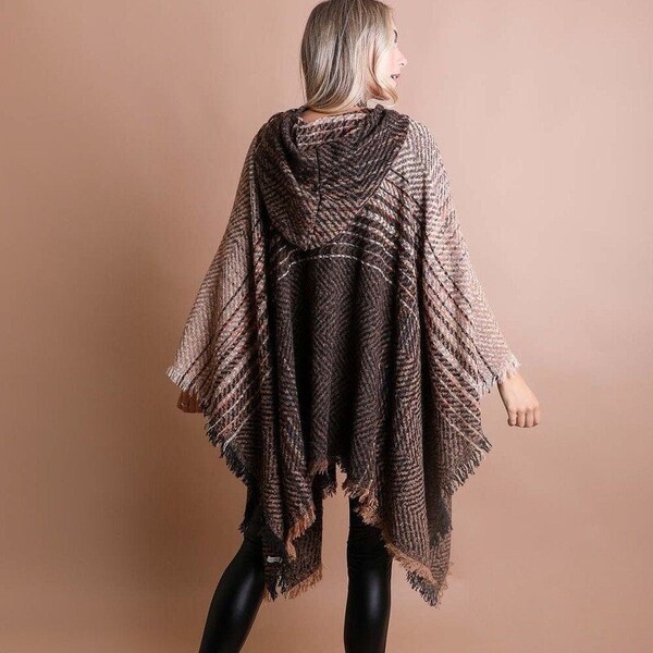 Hooded Poncho - Etsy