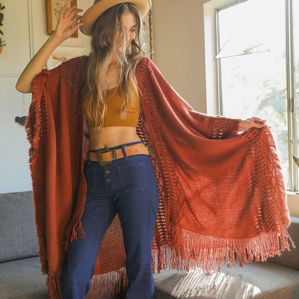 Poncho Jacket - Etsy