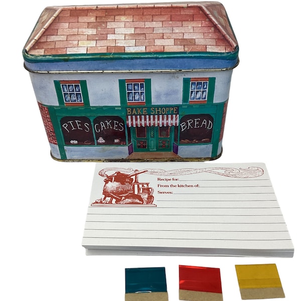 Retro Recipe Tin - Etsy