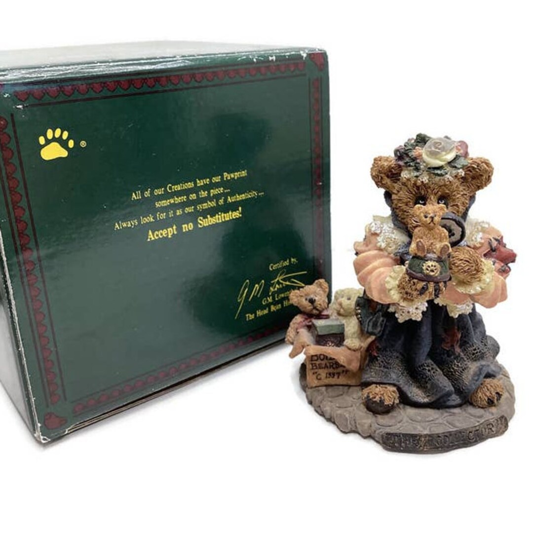 Boyds Bears Bearstones Figurine Bear the Collector 227707 New - Etsy