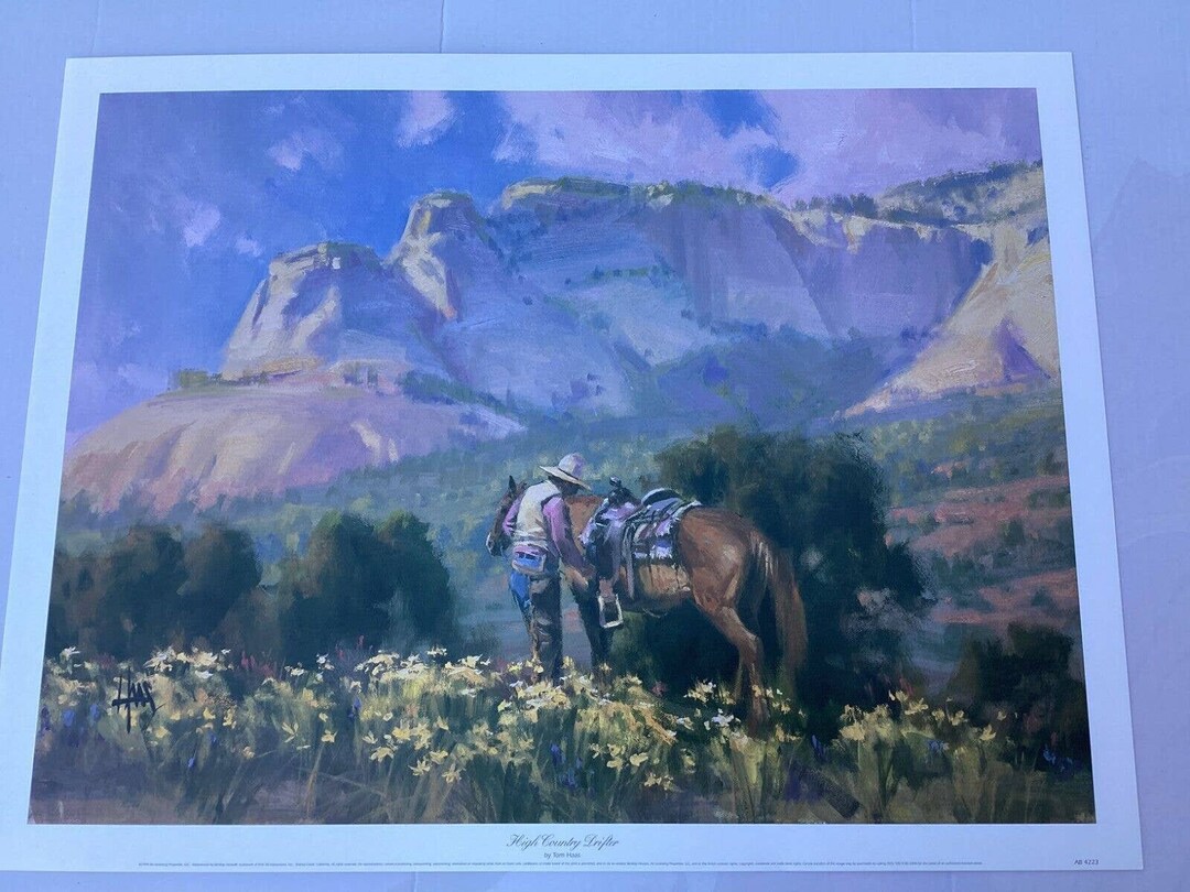 Western Art Horses high Country Drifter by Tom Hass Lithograph Unframed ...