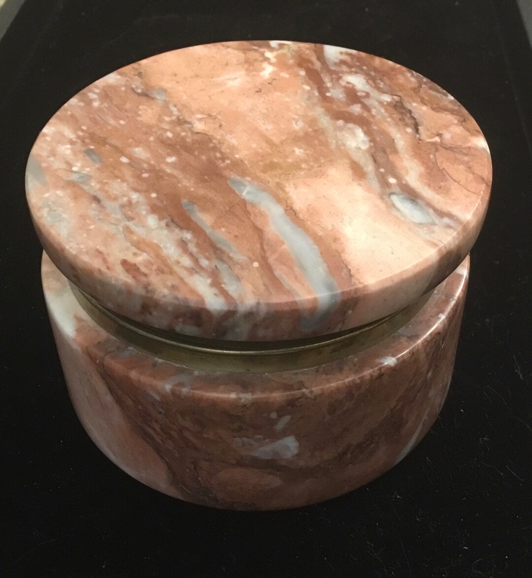 Onyx Marble Trinket Jewelry Box - Round - Made in Pakistan - Etsy