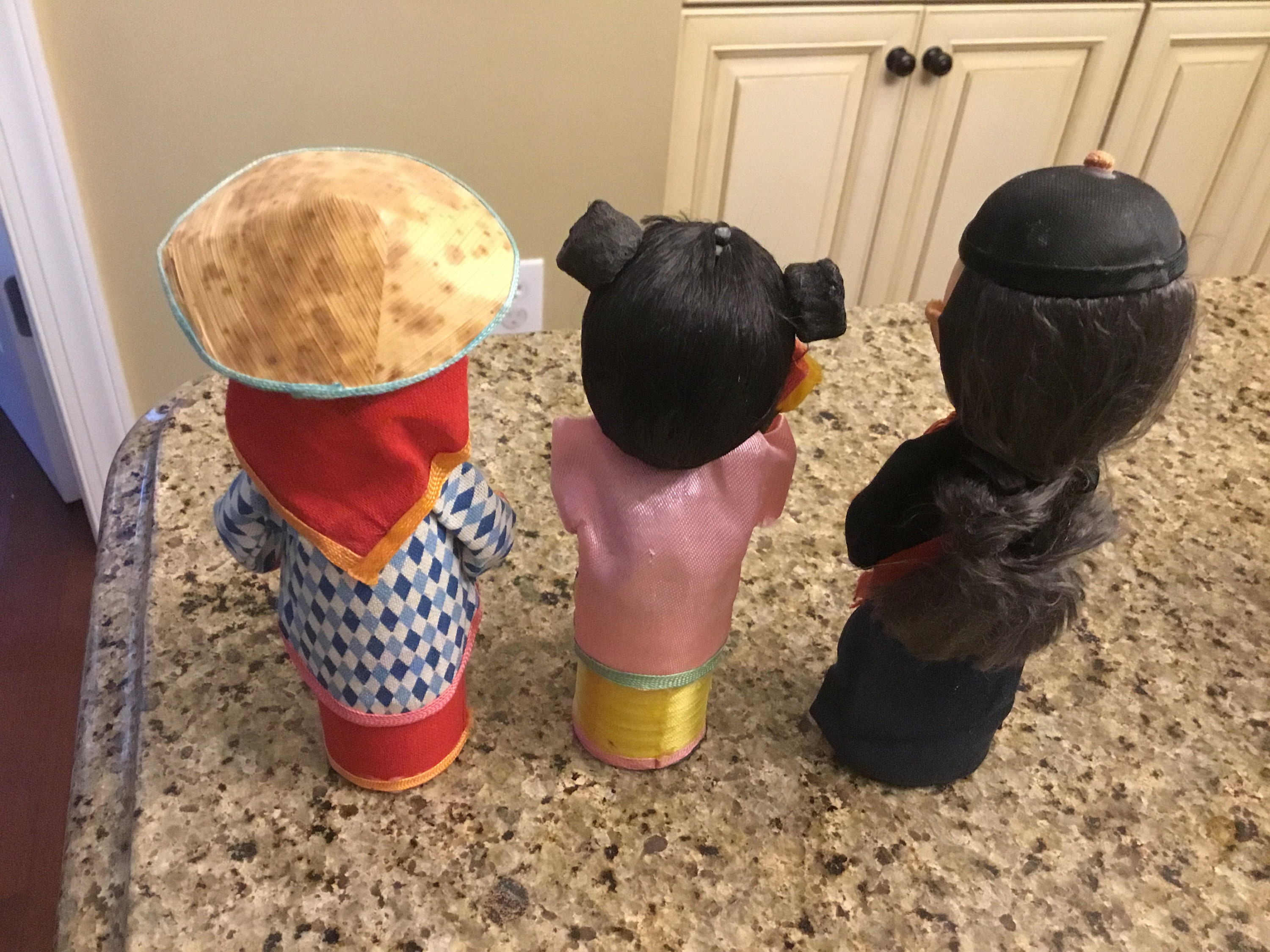 Toys & Games Collectible Vintage Silk Taiwanese Traditional Dolls Set ...